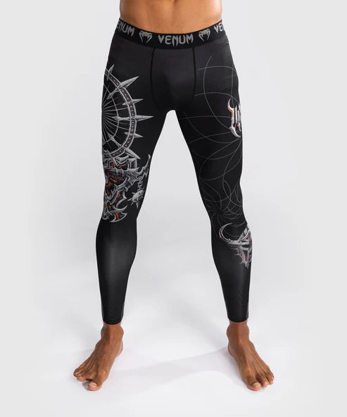Venum Gladiator 5.0 Men's Spats - Black/Silver - Order Spats at Fight Co