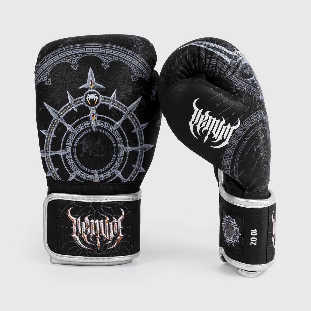 Venum Gladiator 5.0 Boxing Gloves - Black/Silver - Order Boxing Gloves ...