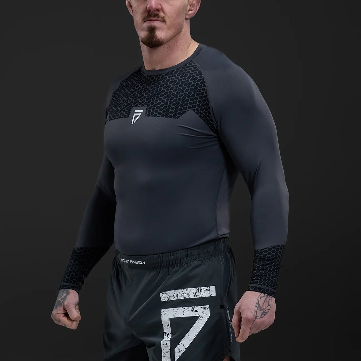 Gym King Fight Division Combat Long Sleeve Rash Guard – Fight Co