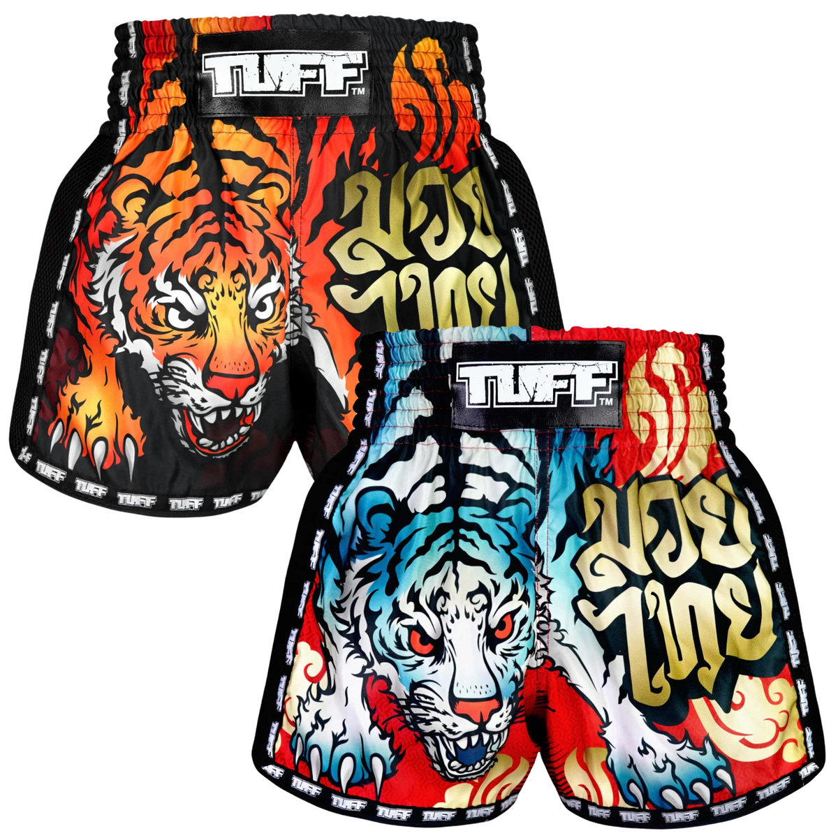 TUFF New Retro Style Shorts - Furious Tiger – Fight Co