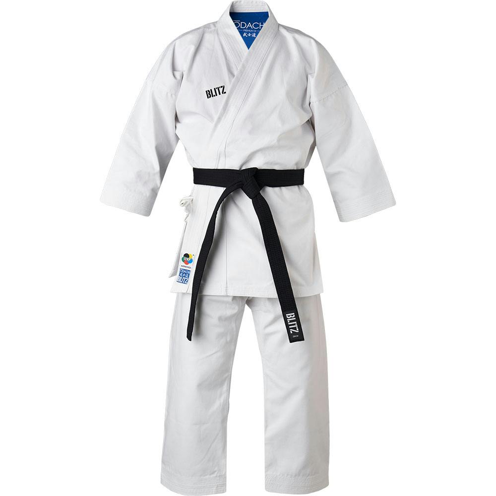 Blitz Adult Odachi WKF Approved 14oz Karate Gi - White – Fight Co